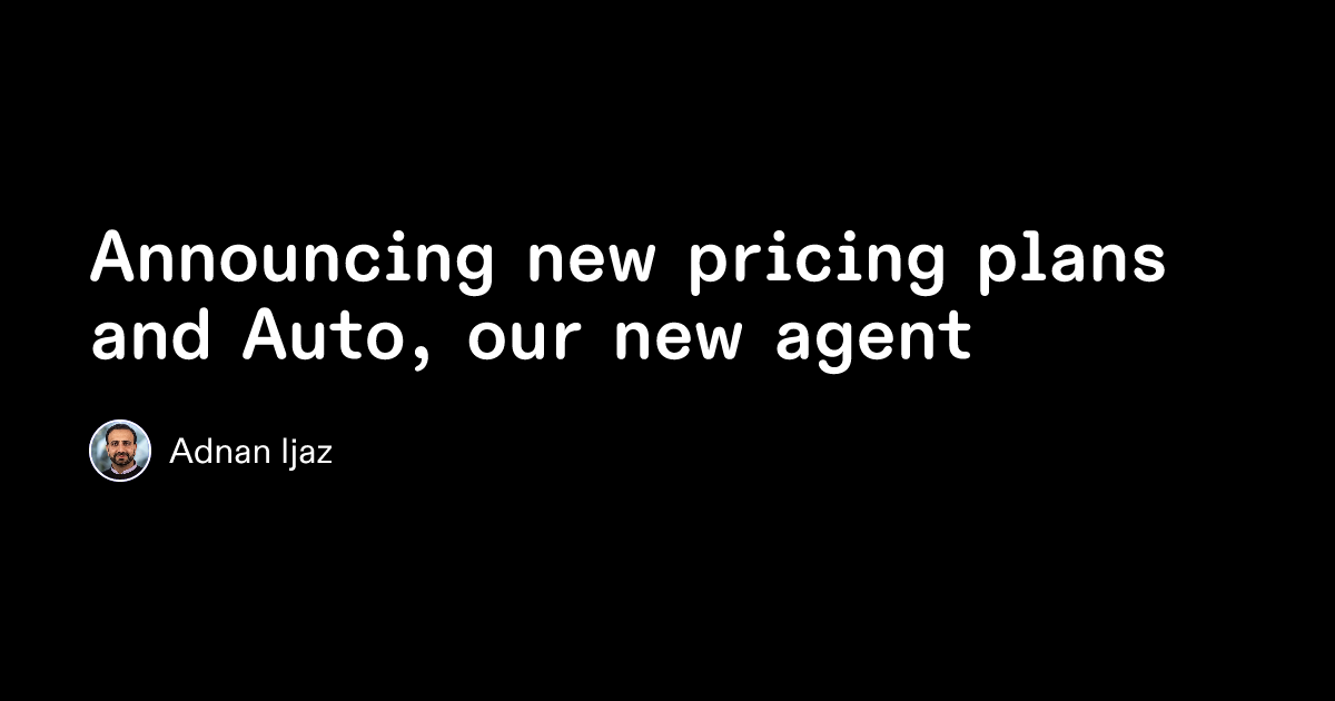 Announcing new pricing plans and Auto, our new agent - Kiro