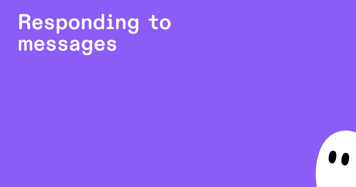 Responding to messages - CLI - Docs - Kiro