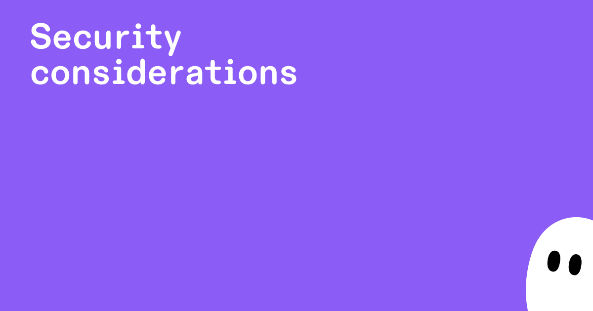 Security considerations - CLI - Docs - Kiro