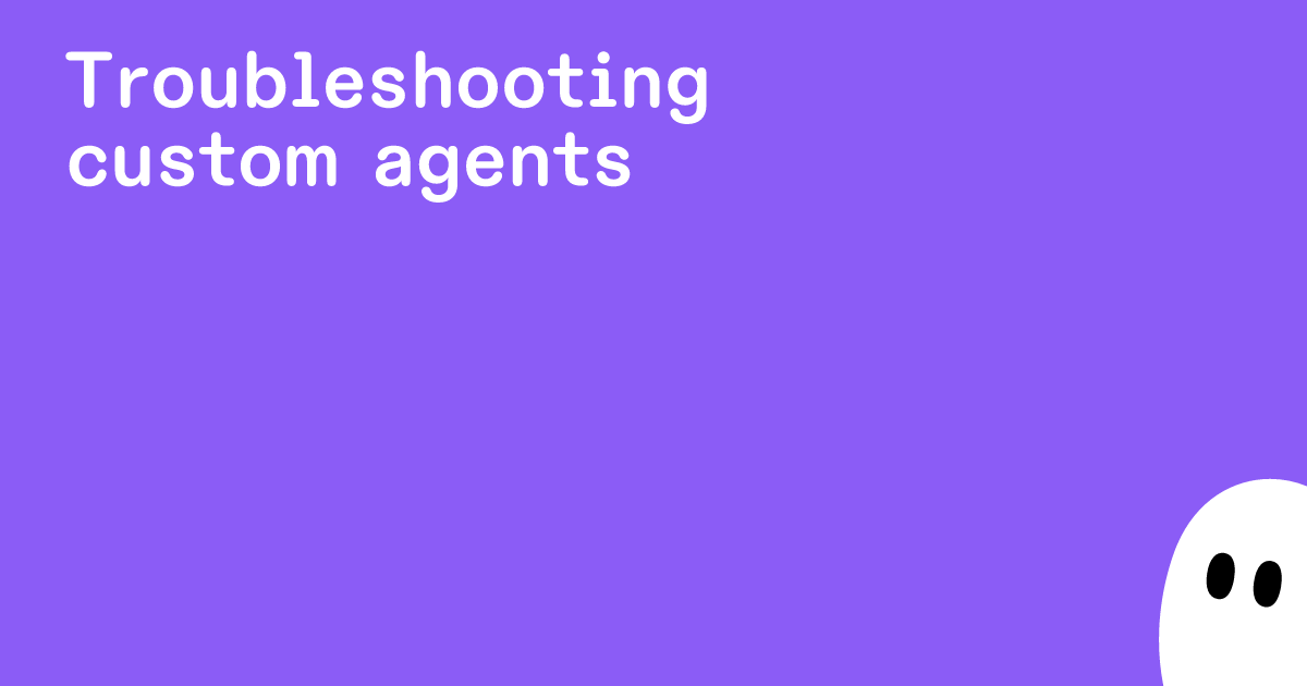 Troubleshooting custom agents - CLI - Docs - Kiro